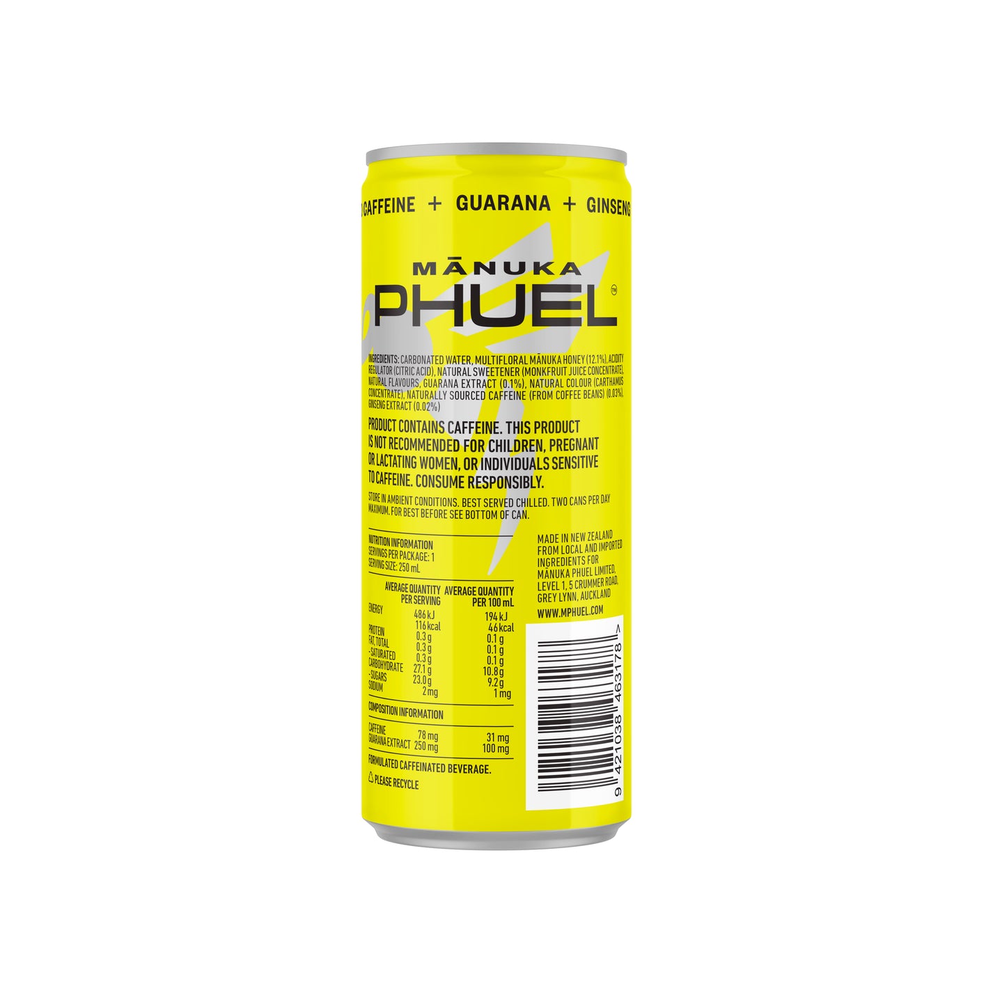 Big Buzz Energy Drink – Mānuka Phuel
