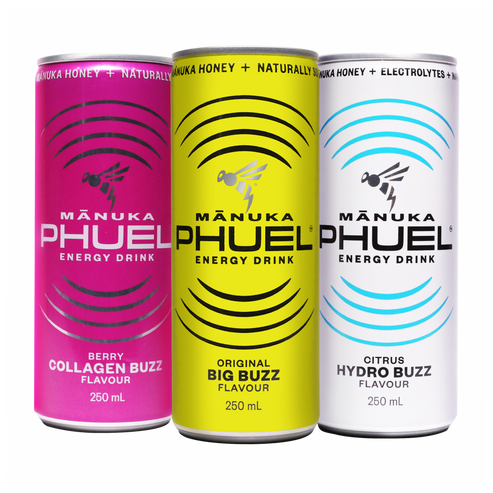 Big Buzz Energy Drink – Mānuka Phuel